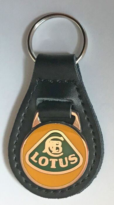 4 Black leather key fob - Club Lotus